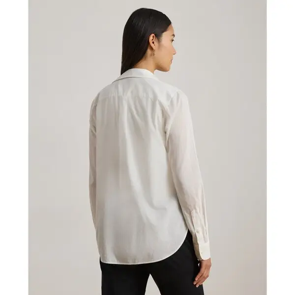 Ralph Lauren Classic Fit Cotton Voile Shirt - White