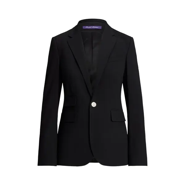 Ralph Lauren Parker Wool Crepe Jacket - Black