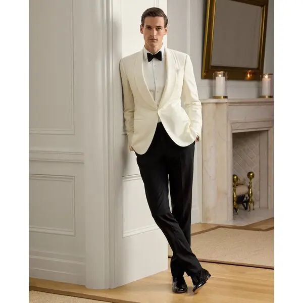 Ralph Lauren Gregory Hand-tailored Tuxedo Trouser