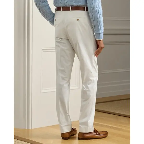 Ralph Lauren Straight Fit Stretch Chino Pant - Optic White