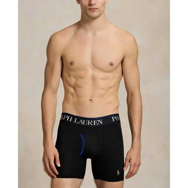 Ralph Lauren 4d-flex Microfiber Boxer Brief 3-pack - Black