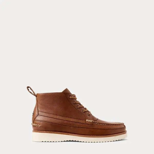 Ralph Lauren Ranger Leather Workboot - Polo Tan