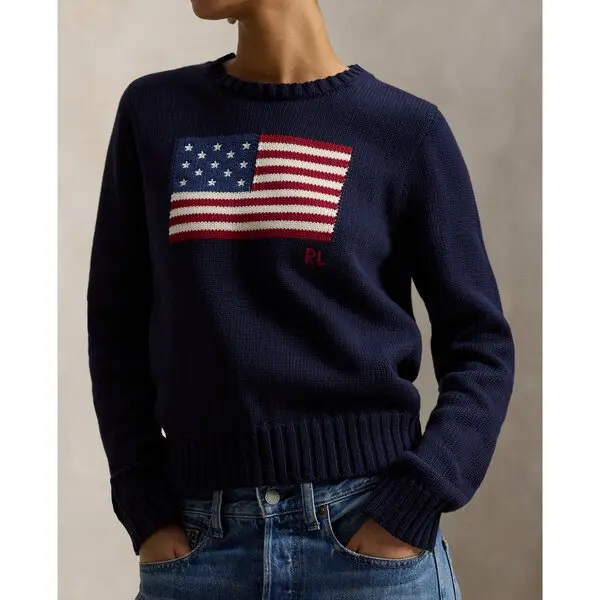 Ralph Lauren The Iconic Flag Sweater - Navy
