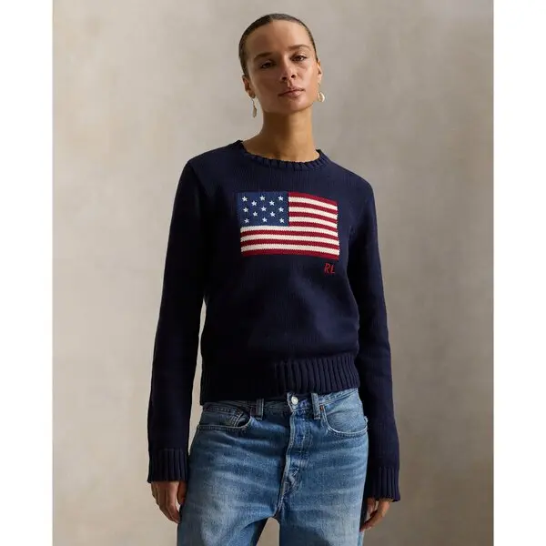 Ralph Lauren The Iconic Flag Sweater - Navy