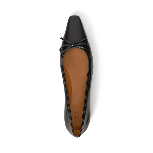 Ralph Lauren Pointed Leather Ballet Flat