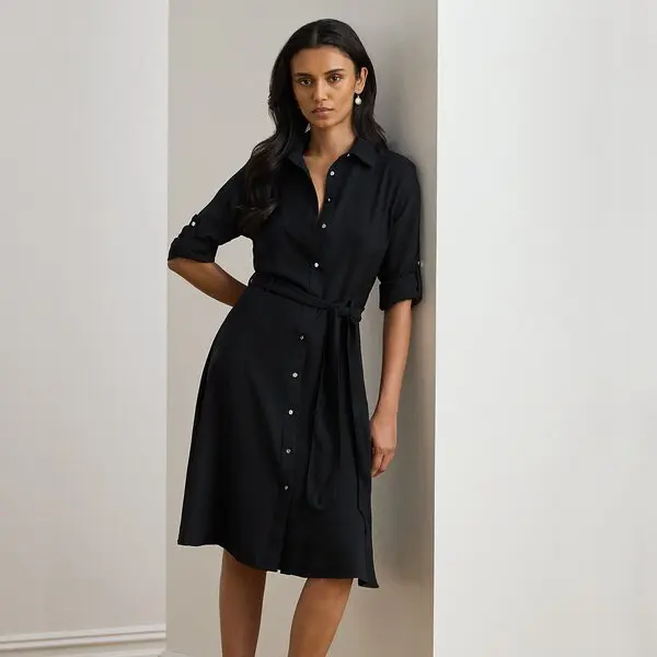 Ralph Lauren Fit-and-flare Shirtdress - Polo Black