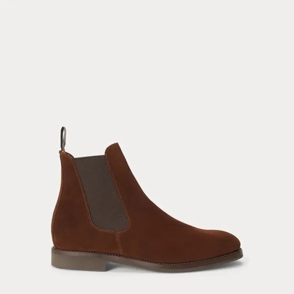 Ralph Lauren Troy Suede Chelsea Boot - Polo Pale Russet