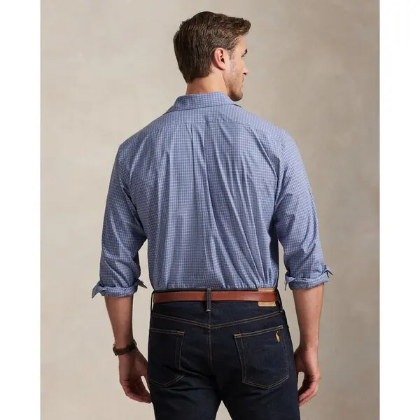 Ralph Lauren Checked Stretch Poplin Shirt - Blue Multi