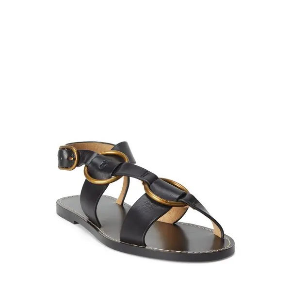 Ralph Lauren O-ring Leather Sandals