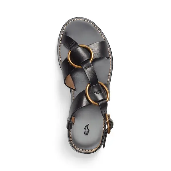 Ralph Lauren O-ring Leather Sandals