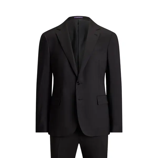 Ralph Lauren Gregory Hand-tailored Wool Serge Suit - Black