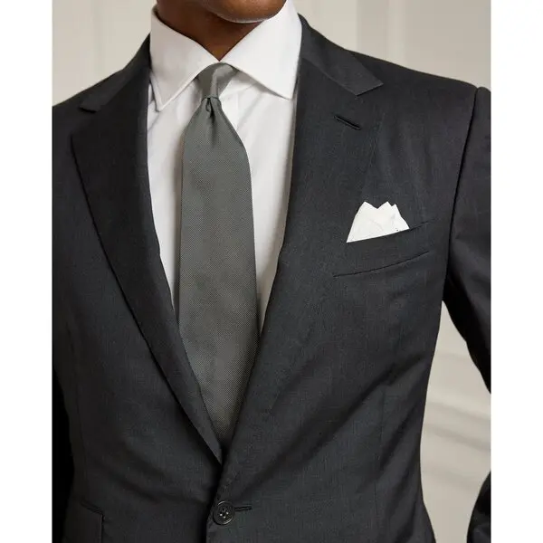 Ralph Lauren Gregory Hand-tailored Wool Serge Suit - Charcoal