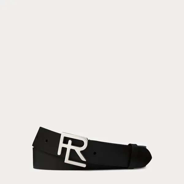 Ralph Lauren Vachetta Leather Belt - Black