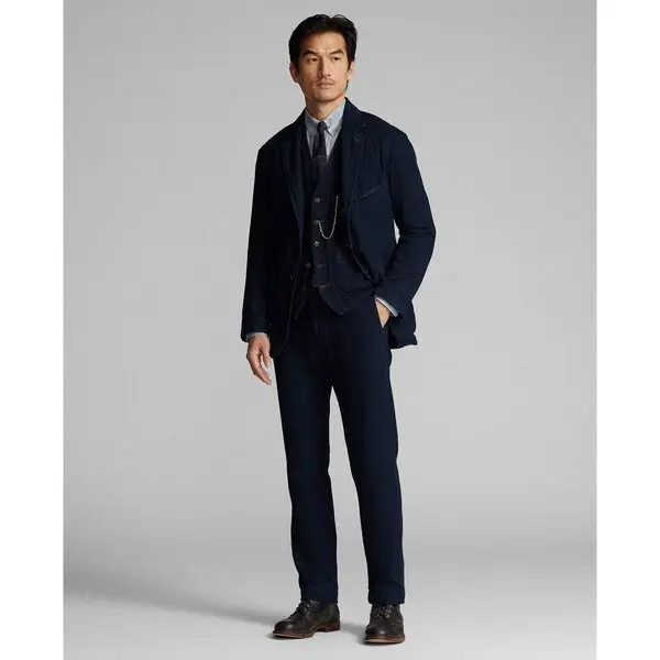 Ralph Lauren Indigo Herringbone Officer’s Pant
