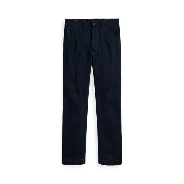 Ralph Lauren Indigo Herringbone Officer’s Pant