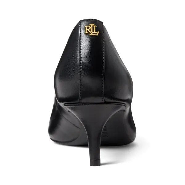 Ralph Lauren Adrienne Leather Pump - Black