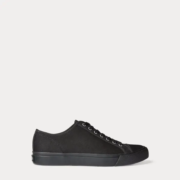 Ralph Lauren Low Top Canvas Sneakers - Black
