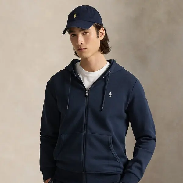 Ralph Lauren Double-knit Full-zip Hoodie - Aviator Navy