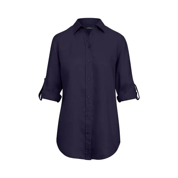 Ralph Lauren Relaxed Fit Linen Roll-tab Sleeve Shirt - Lauren Navy