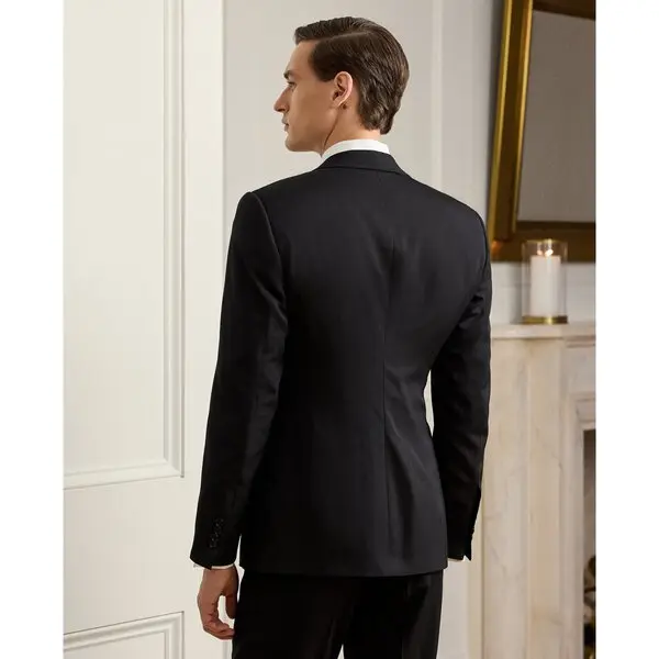 Ralph Lauren Gregory Handmade Barathea Peak Tuxedo - Black
