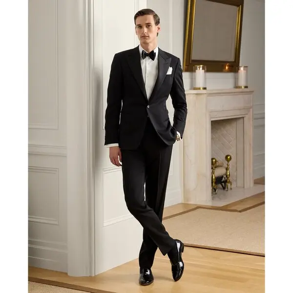 Ralph Lauren Gregory Handmade Barathea Peak Tuxedo - Black