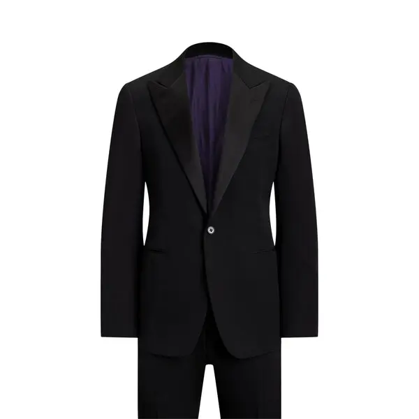 Ralph Lauren Gregory Handmade Barathea Peak Tuxedo - Black