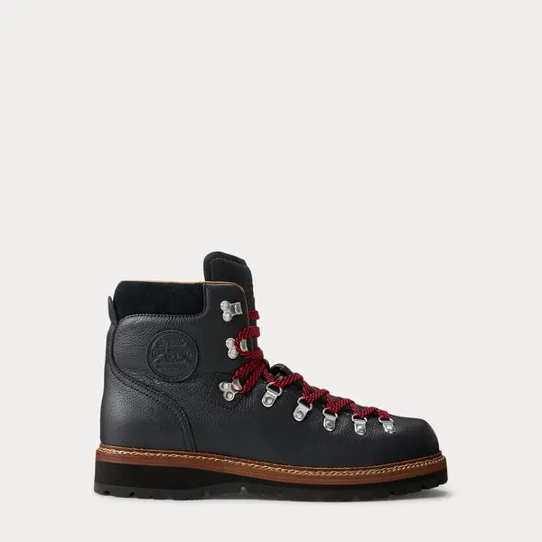 Ralph Lauren Alpine Leather Trail Boot - Black