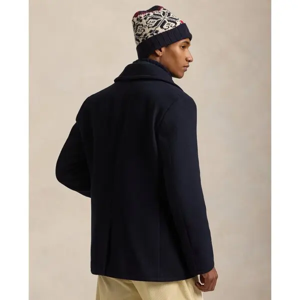 Ralph Lauren Polo Wool-blend Melton Peacoat