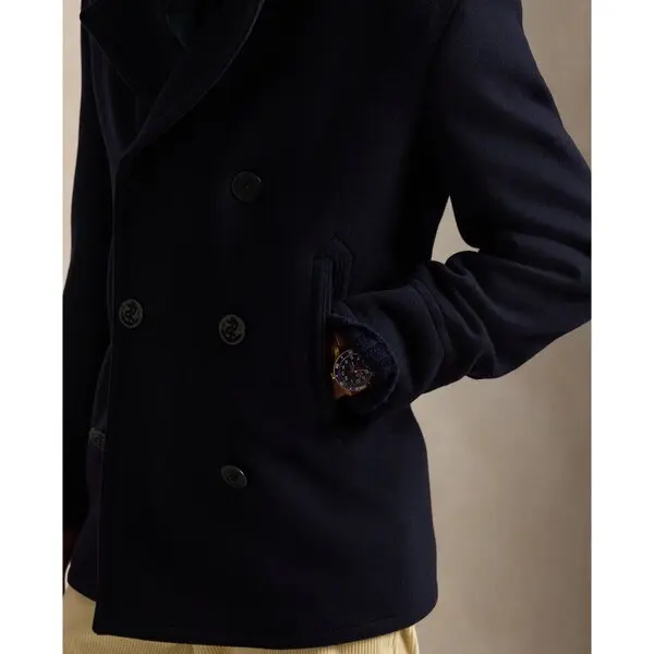 Ralph Lauren Polo Wool-blend Melton Peacoat