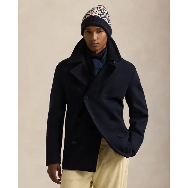 Ralph Lauren Polo Wool-blend Melton Peacoat