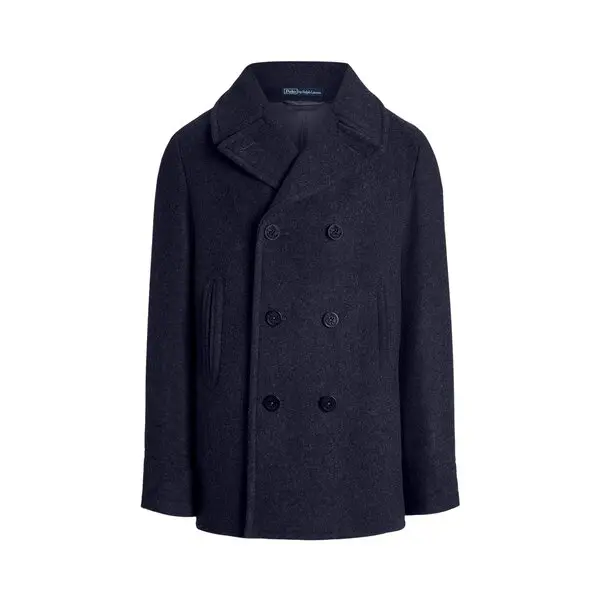 Ralph Lauren Polo Wool-blend Melton Peacoat