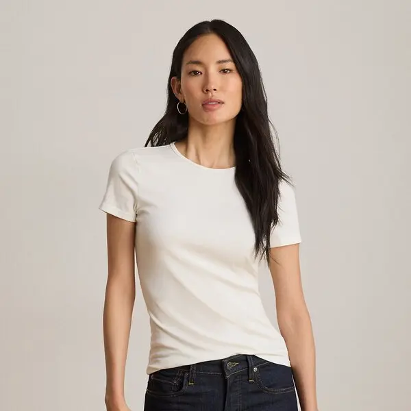 Ralph Lauren Stretch Cotton Tee - White
