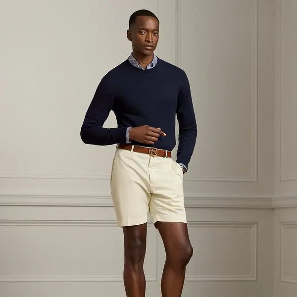 Ralph Lauren Hand-tailored Stretch Chino Short - Classic Cream