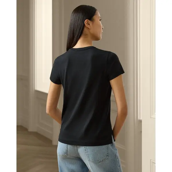 Ralph Lauren Hallie Cotton Jersey Tee - Black
