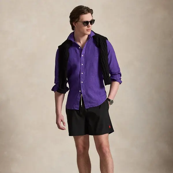 Ralph Lauren 5.75-inch Traveler Swim Trunks - Polo Black