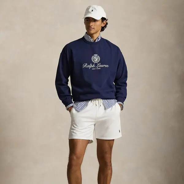 Ralph Lauren 5.75-inch Traveler Swim Trunks - White