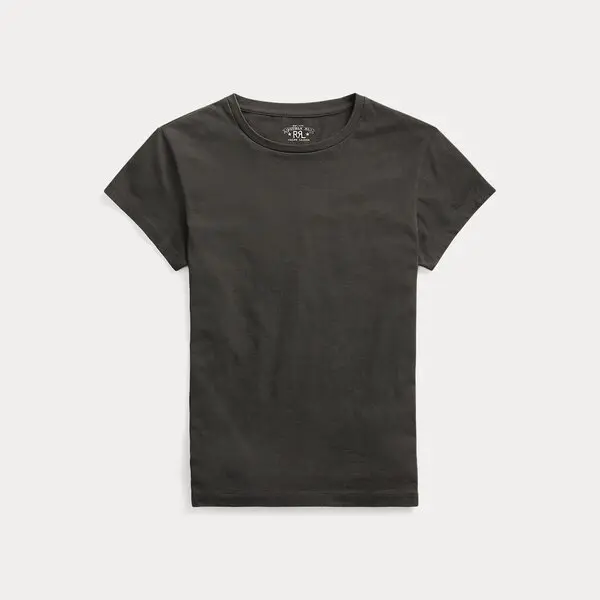 Ralph Lauren Cotton Jersey Crewneck T-shirt - Faded Black Canvas