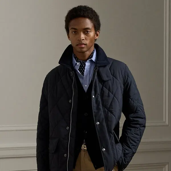 Ralph Lauren Carleton Quilted Down Jacket - Classic Chairman Navy
