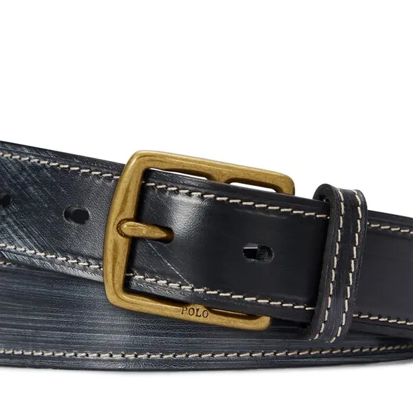 Ralph Lauren Bridle Leather Belt - Black