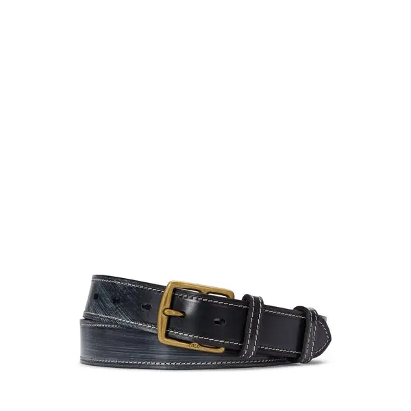 Ralph Lauren Bridle Leather Belt - Black