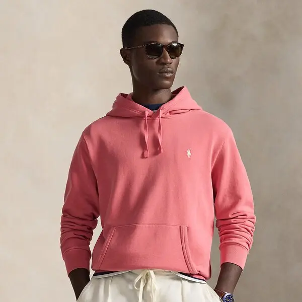 Ralph Lauren Loopback Fleece Hoodie - Red Sky