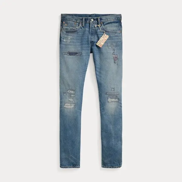 Ralph Lauren Slim Fit Selvedge Jeans - Claremont Wash