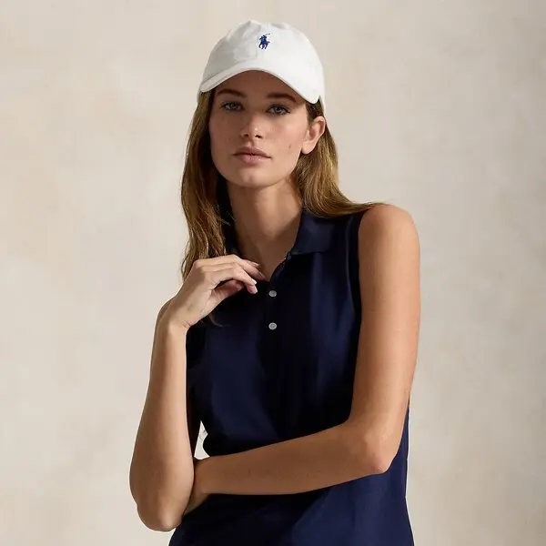 Ralph Lauren Classic Fit Sleeveless Tour Polo Shirt - Refined Navy