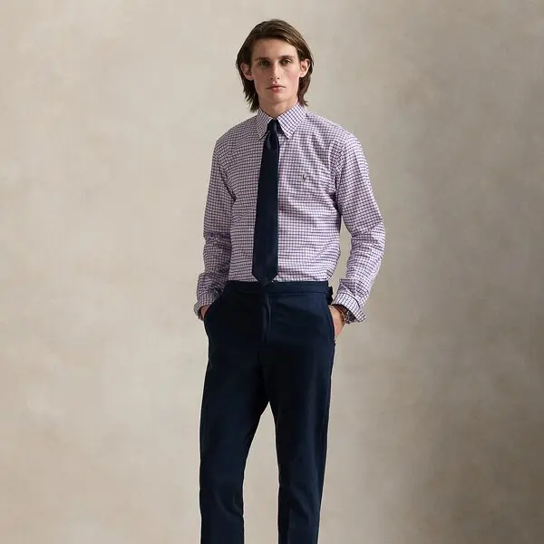 Ralph Lauren Garment-dyed Stretch Chino Suit Trouser - Bright Navy