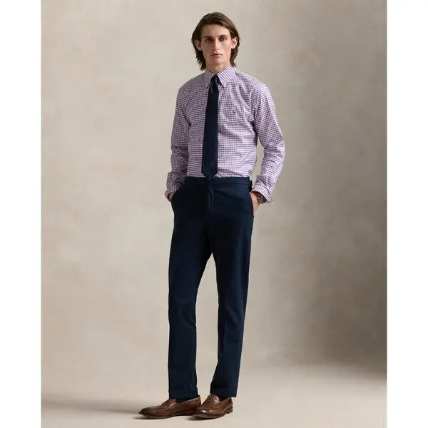 Ralph Lauren Garment-dyed Stretch Chino Suit Trouser - Bright Navy