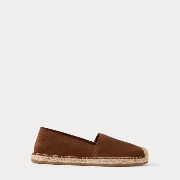 Ralph Lauren Roughout Suede Espadrille - Brown