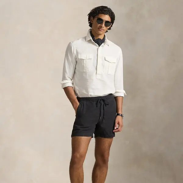 Ralph Lauren Linen Short - Polo Black