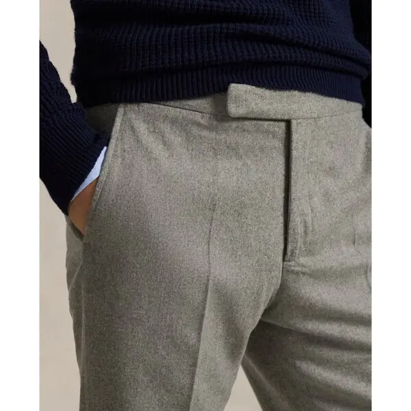 Ralph Lauren Wool Flannel Trouser - Light Grey