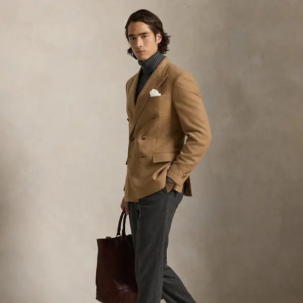 Ralph Lauren Tailored Hair Sport Coat - Camel