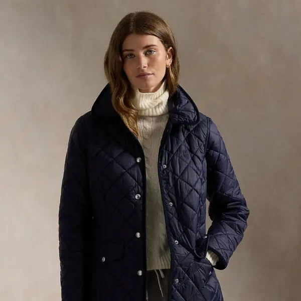 Ralph Lauren Quilted Barn Jacket - Rl Navy